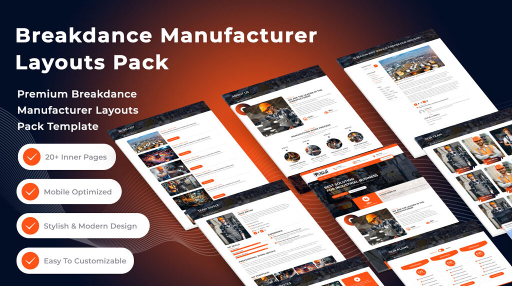 Breakdance Manufacturer Layouts Pack