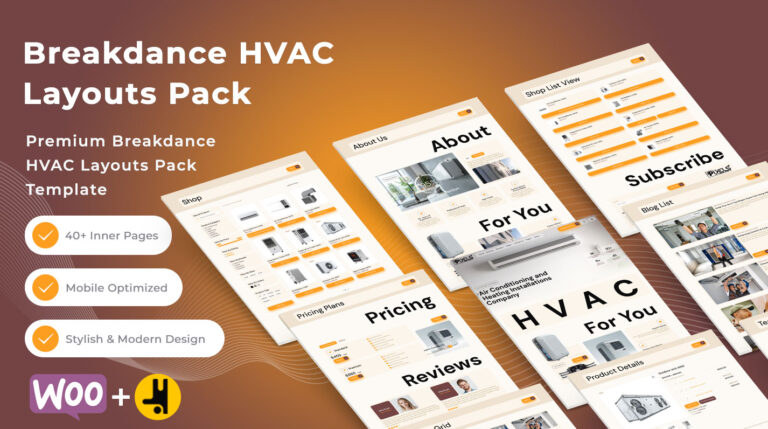 Breakdance HVAC Store Layouts Pack