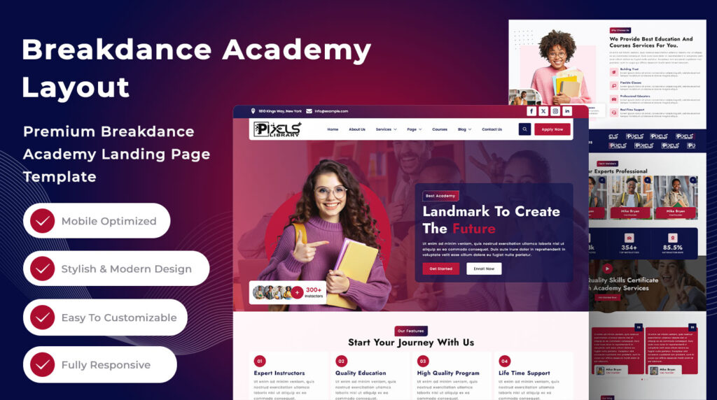 Breakdance Academy Layout
