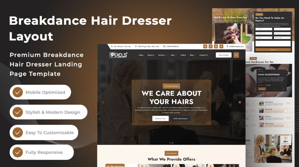 Breakdance Hair Dresser Layout