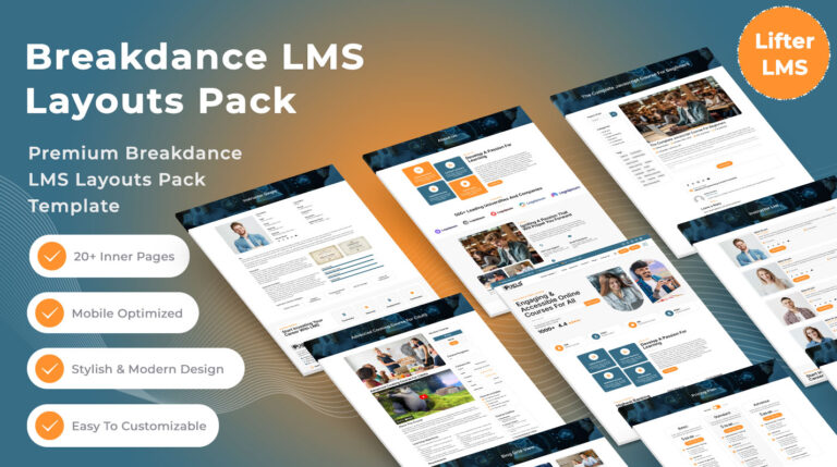 Breakdance LMS Layouts Pack