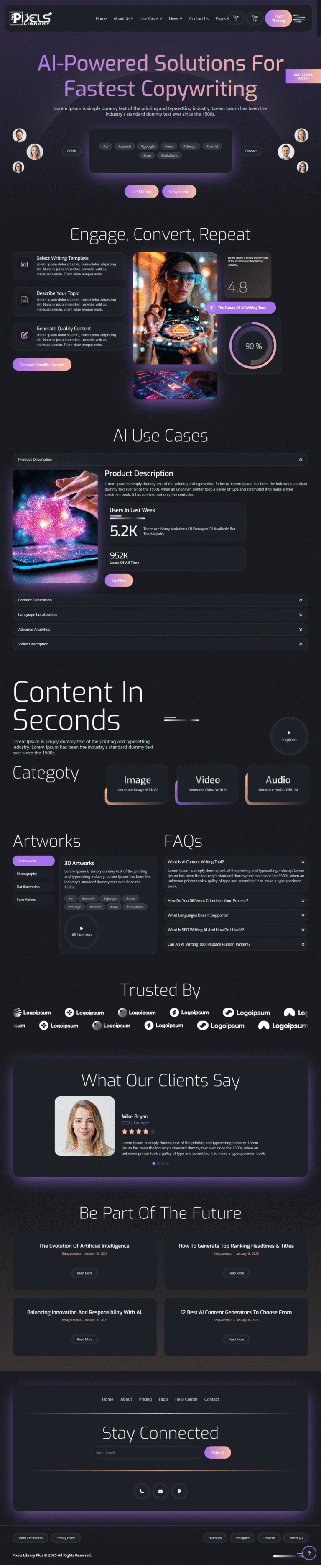 Breakdance AI Copywriter Layouts Pack