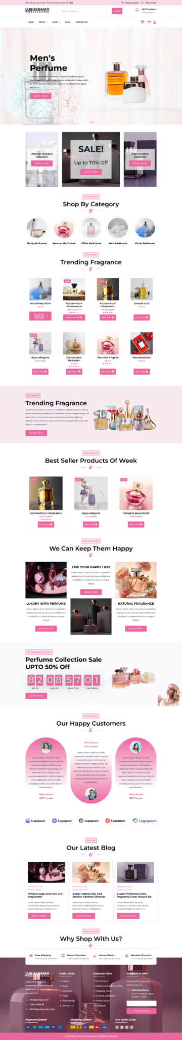 Breakdance Perfume Shop Layout