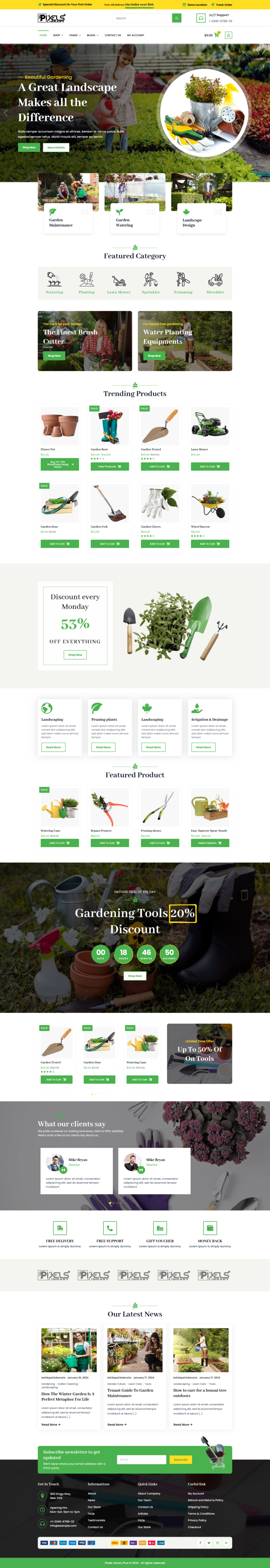 Breakdance Gardening Tools Shop Layouts Pack