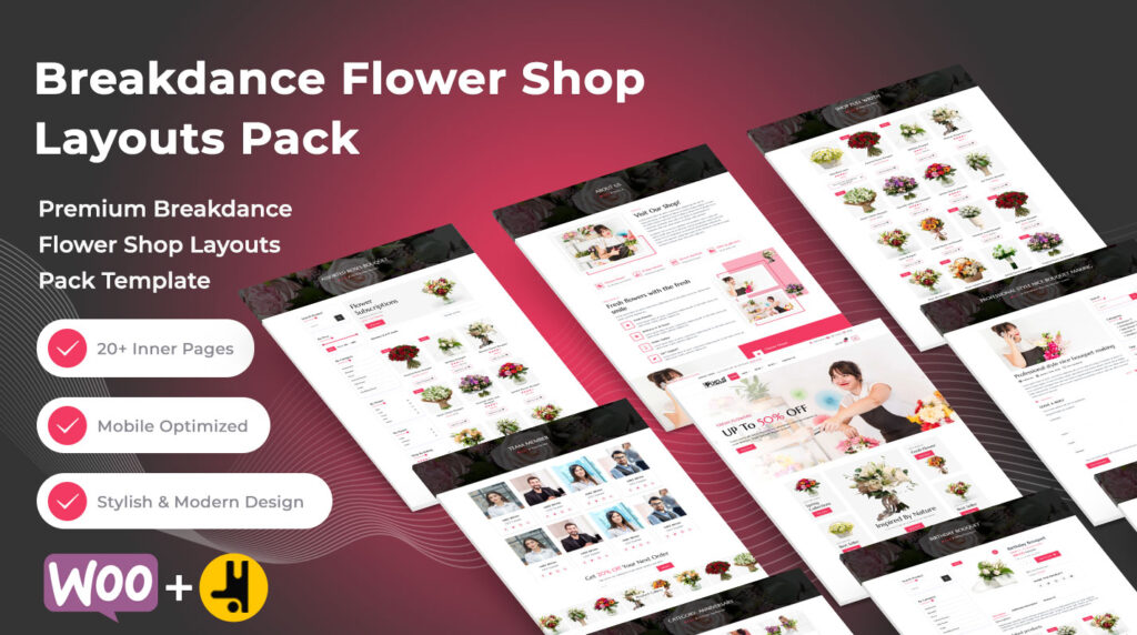 Breakdance Flower Shop Layouts Pack