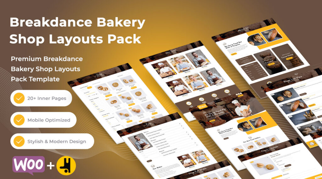Breakdance Bakery Shop Layouts Pack