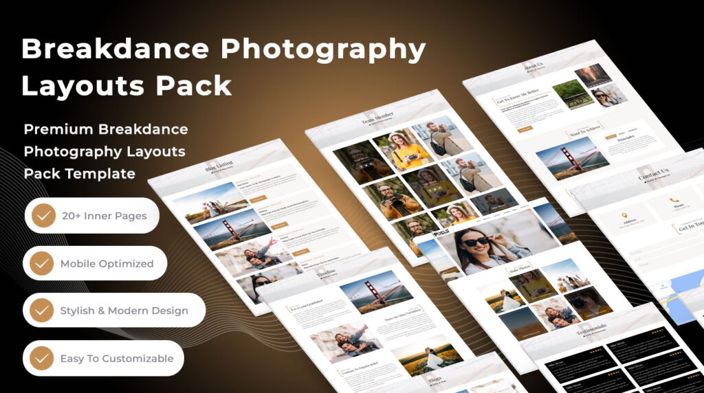 Breakdance Photography Layouts Pack