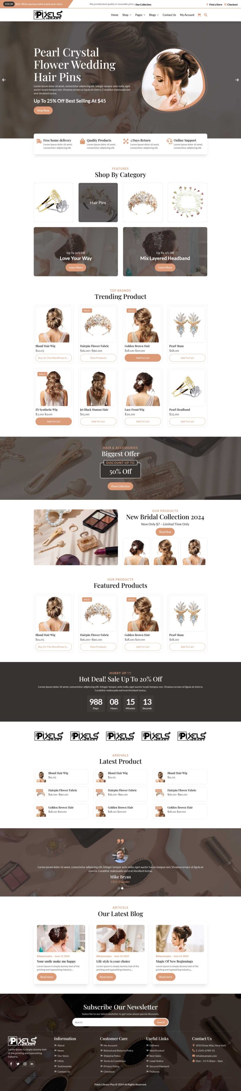 Breakdance Accessories And Hair Shop Layouts Pack