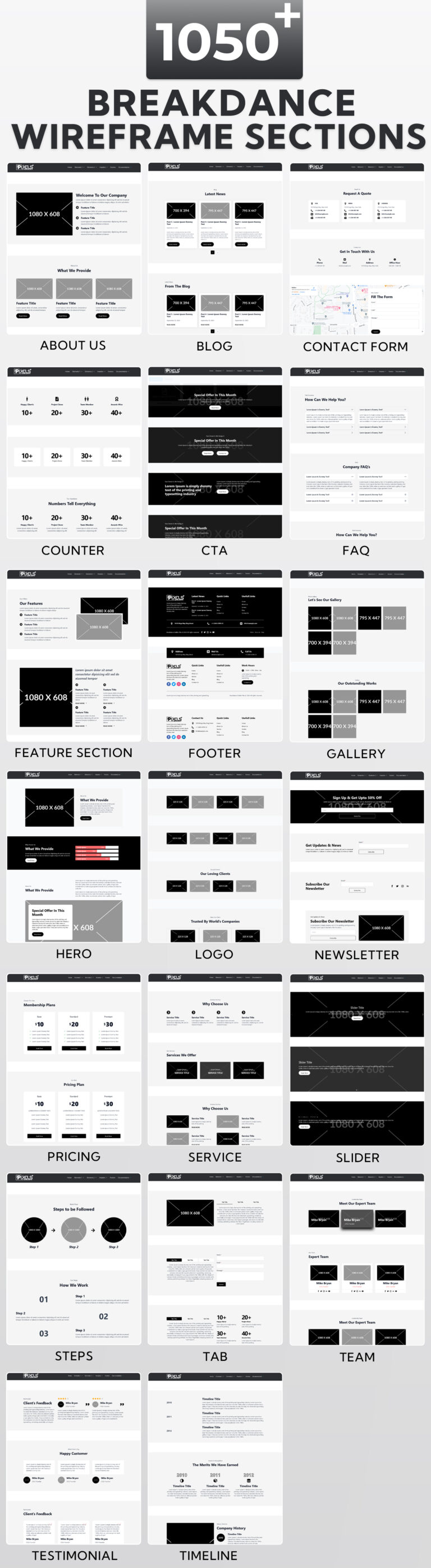 Breakdance Wireframe Kit
